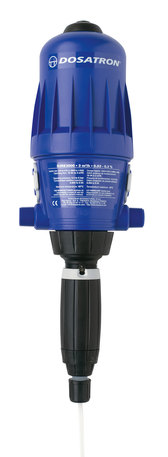 Dosatron D3RE3000 0.03 - 0.3% Dosing Pump ⋆ for CEA & Vertical Farm | VERTIKIT